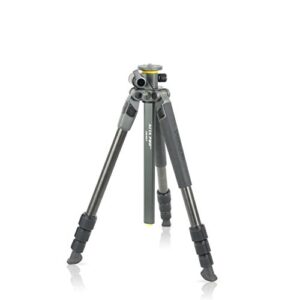 vanguard alta pro 2+ 264ct carbon fiber tripod, multi-angle center column, for sony, nikon, canon dslr cameras, gray