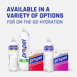 Propel, Lemon, Zero Calorie Sports Drinking Water with Electrolytes and Vitamins C&E, 16.9 Ounce Bottles (Pack of 12), 16.9 Fl Oz (Pack of 12)