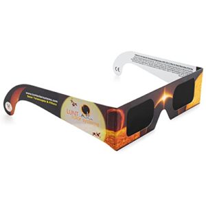 100-pack premium iso and ce certified lunt solar eclipse glasses