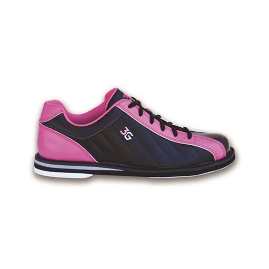 Bowlerstore Products 3G Ladies Kicks Bowling Shoes- Black/Pink (9 M US, Black/Pink)