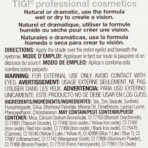 TIGI Cosmetics High Density Single Eyeshadow, Vanilla Matte, 0.13 Ounce