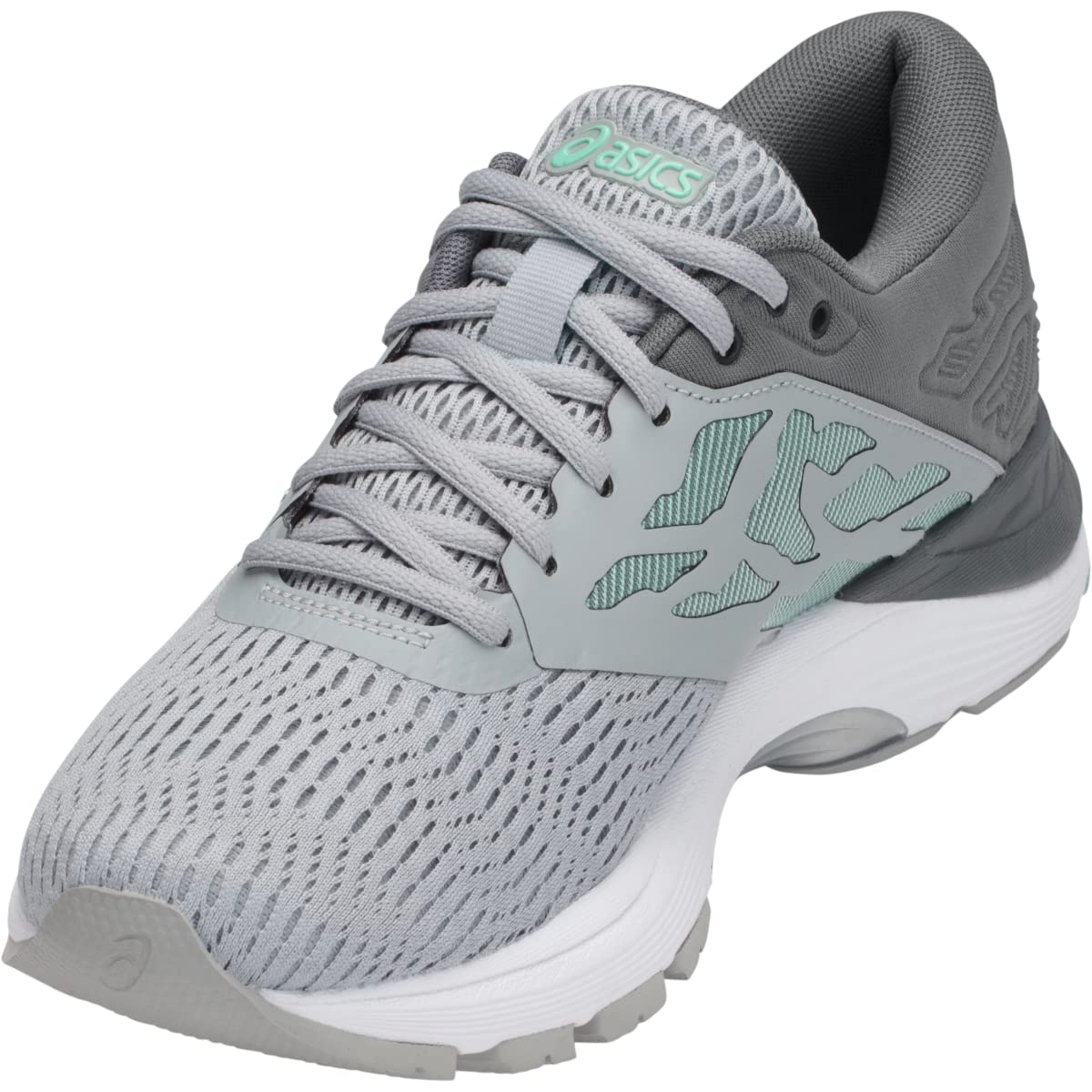 ASICS Women's Gel-Flux 5 Running Shoes, 6M, MID Grey/White/Opal Green