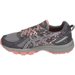 asics women's gel-venture 6 castlerock/silver/honeydew running shoe 10 m us