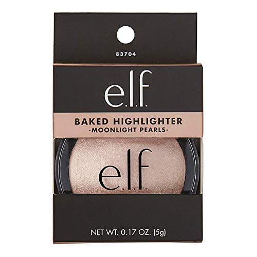 e.l.f. Baked Highlighter, Sheer Shimmering Color, Moonlight Pearls, 0.16 oz.