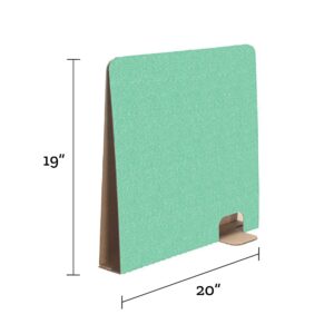 Really Good Stuff Privacy Shield Dividers - Set of 12, Green - Create a Distraction-Free Learning Environment - Testing & Desk Divider Boards for Student Desks, Classroom Essentials & Must Haves