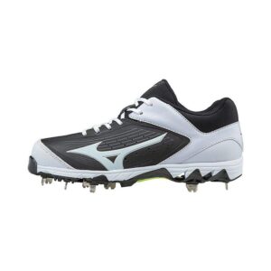 Mizuno Women's Swift 5 Fastpitch Cleat Softball Shoe, Black/White, 7 B US