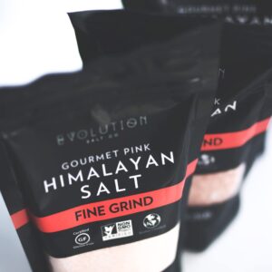 Evolution Salt Gourmet Pink Himalayan Fine Grind, 5 lb (Pack of 2)