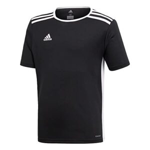 adidas boys' entrada 18 jersey, black, medium