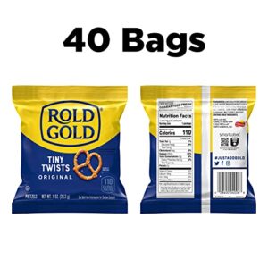 Rold Gold Pretzels, Tiny Twists, 1 Ounce (Pack of 40)