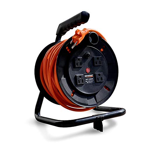 Generac 6883 50-Feet Cord and Reel Kit for Portable Generators and Inverters