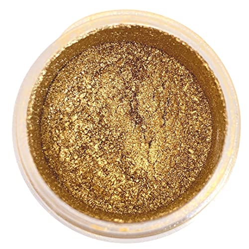 24 Karat Gold Luxury Luster Cake Dust, 5 grams for Cakes, Cupcakes, Cookies, Icing, Chocolate Wedding Party Baking Cupcake Cookie Ice Cream Decoration Supplies