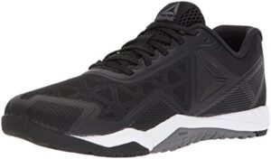 reebok women's ros workout tr 2.0 sneaker, black/alloy/white, 7