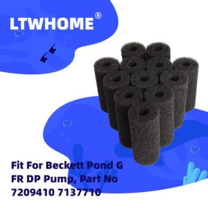 LTWHOME Pre-Filter Sponge Roll Fit for Beckett Pond G Pump, Part No 7209410 (Pack of 12)