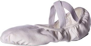 capezio women's ballet flat, white, 6.5 uk