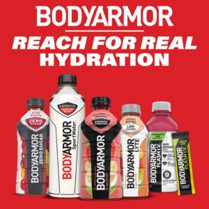 BODYARMOR LYTE Sports Drink Low-Calorie Sports Beverage, Peach Mango, Coconut Water Hydration, Natural Flavors With Vitamins, Potassium-Packed Electrolytes, Perfect For Athletes, 16 Fl Oz (Pack of 12)