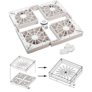 mustee, e. l. 86.500 durastall extended base kit, white