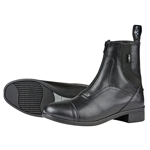 SAXON. Syntovia Zip Paddock Boots, Black, Ladies 6.5