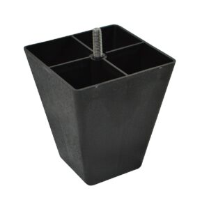 FR Black Plastic Pyramid Style 4.5 Inch Leg for Sofas and Recliners