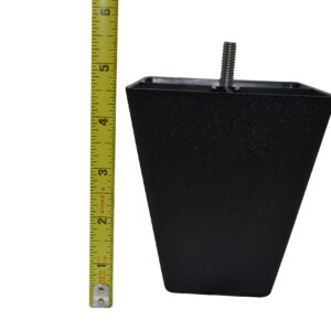 FR Black Plastic Pyramid Style 4.5 Inch Leg for Sofas and Recliners