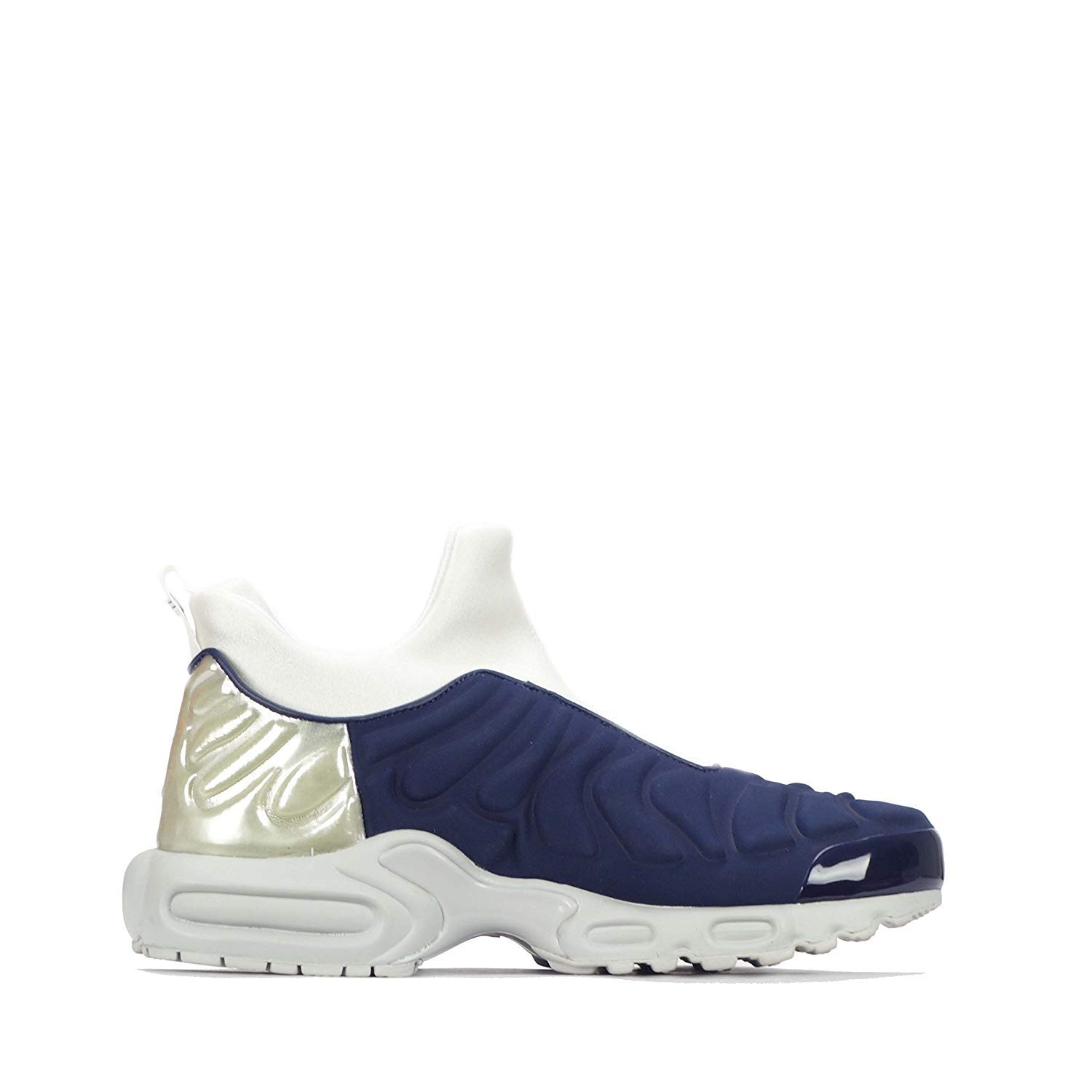 Nike Womens Air Max Plus Slip SP Running Trainers 940382 Sneakers Shoes (UK 5.5 US 8 EU 39, Midnight Navy Metallic Silver 400)