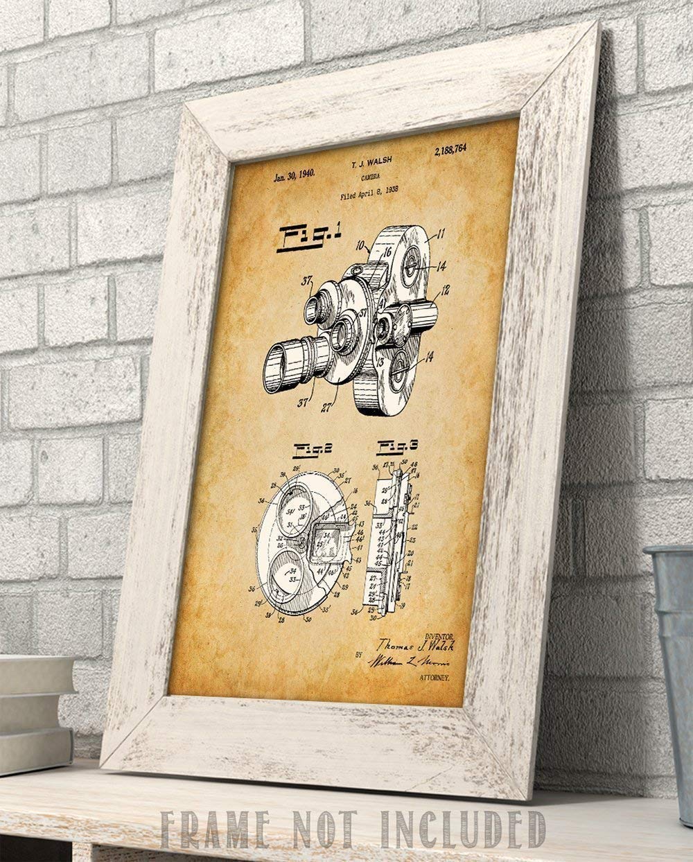 Film Movie Motion Picture Camera Patent - Classic Movie Theater Poster, Theater Room and Movie Director Room Decor, Gift for Photographers and Movie Makers, 11x14 Unframed Patent Print Poster