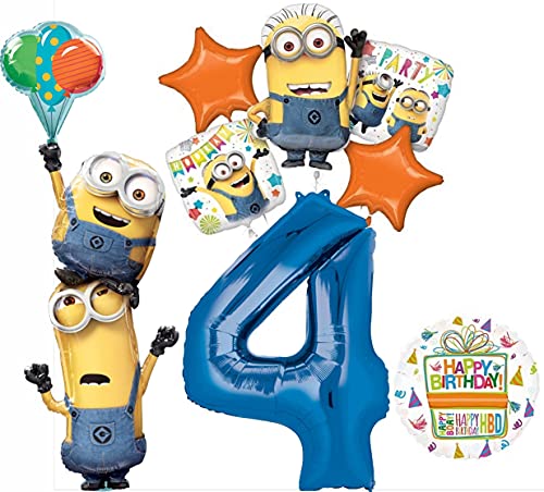 Anagram Stackers 4th Birthday Party Supplies and balloon Decorations