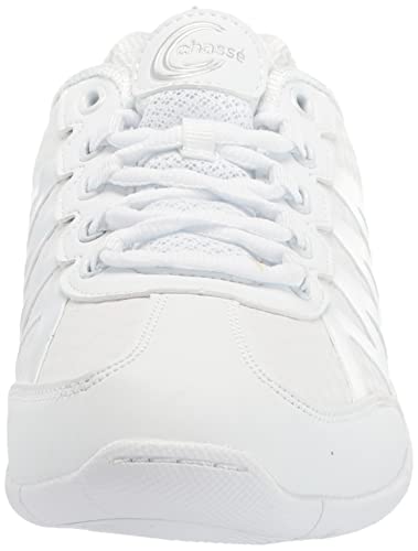 chassé Apex Cheerleading Shoes - White Cheer Shoes for Women (White, Size 7 Adult)