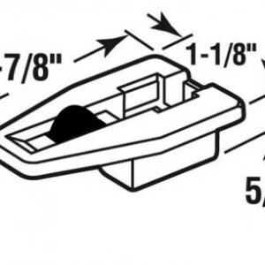 FR Rite-Trak II Drawer Stop w/Roller