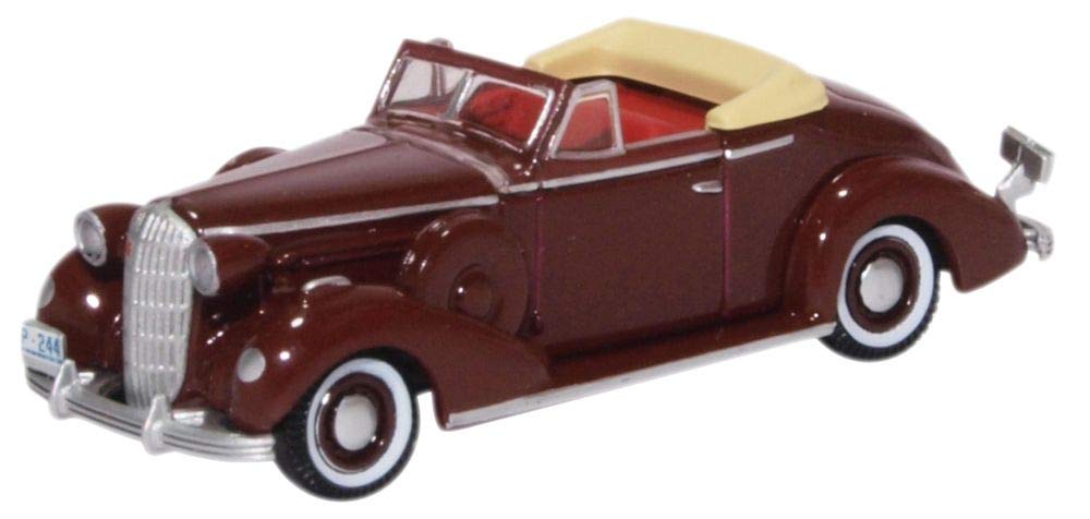 Oxford Diecast 87BS36003 Buick Special Convertible Coupe 1936 Cardinal Maroon 1:87 Scale Model