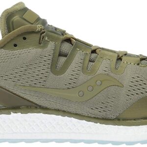 Saucony Women's Freedom ISO Unisex Running Shoe, Olive, 6