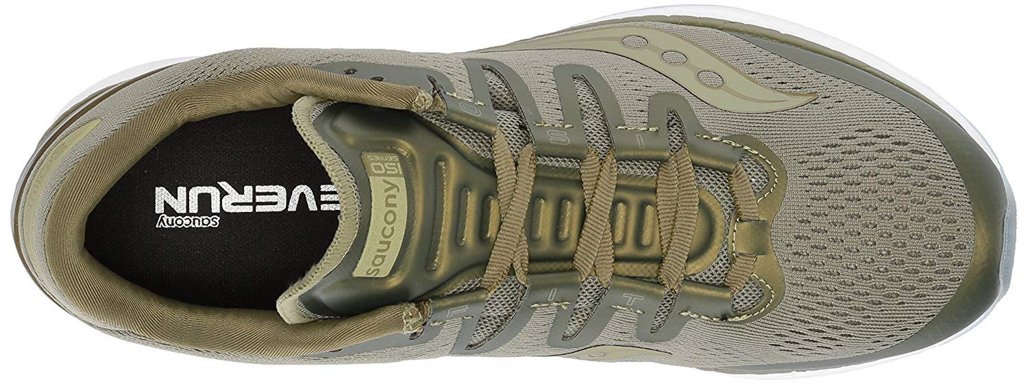 Saucony Women's Freedom ISO Unisex Running Shoe, Olive, 6