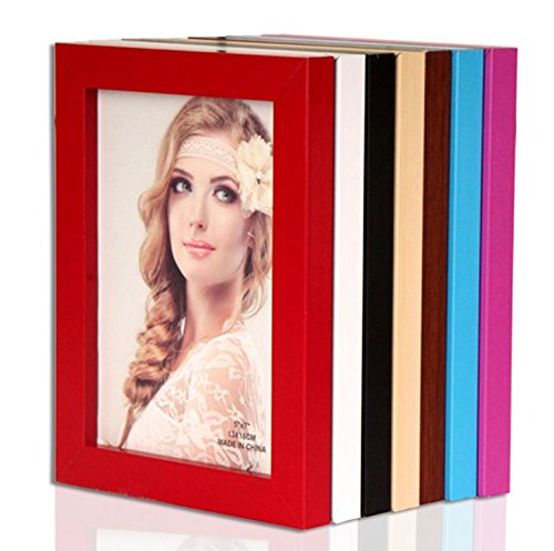 Leoyoubei 2-Pack Frame Photo Frame Desktop Or Wall Hanging Decoration,Display Size 4x6 Red