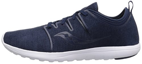 Saucony Women's Eros Lace Running Shoe, navy, 12 Medium US