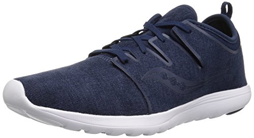 Saucony Women's Eros Lace Running Shoe, navy, 12 Medium US