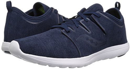 Saucony Women's Eros Lace Running Shoe, navy, 12 Medium US