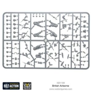 Warlord Bolt Action British Airborne Allied Paratroopers 1:56 WWII Military Wargaming Plastic Model Kit, Small