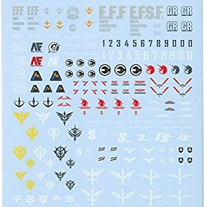 Bandai Hobby No.107 Mobile Suit Gundam UC 1 , Bandai Gundam Decal Hobby Decals