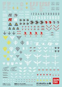 bandai hobby no.107 mobile suit gundam uc 1 , bandai gundam decal hobby decals