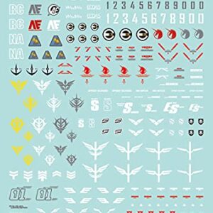 Bandai Hobby No.107 Mobile Suit Gundam UC 1 , Bandai Gundam Decal Hobby Decals