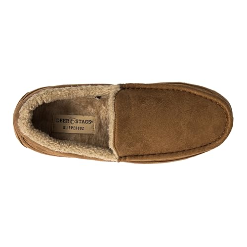 Deer Stags Men's Spun Slipper, Chestnut, 12 Wide