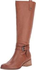 naturalizer women's dev wc riding boot, saddle, 6.5 m us