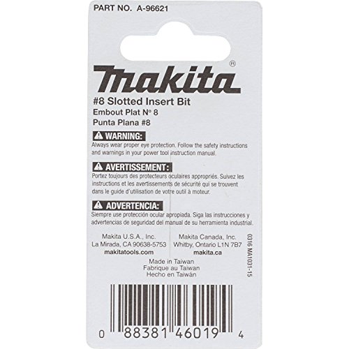 Makita A-96637 Impactx 10 Slotted 1″ Insert Bit, 2 Pack