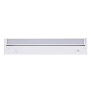 GETINLIGHT Swivel Dimmable LED Under Cabinet Lighting, Selectable White 2700K/ 4000K, 12-inch, Plugged-in Only, White Finished, IN-0109-2-WH