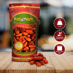 5 Pounds Of Dates Pitted (80oz) No Added Sugar, Non GMO, Kosher Certified,Healthy Snack for Kids & Adults