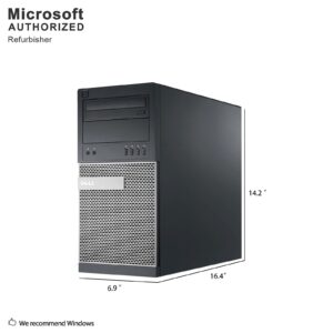 DELL Optiplex 990 Tower High Performance Business Desktop Computer, Intel Quad Core i5 up to 3.4GHz Processor, 8GB RAM, 2TB HDD, DVD, WiFi, Windows 10 Pro 64 Bit(Renewed)']