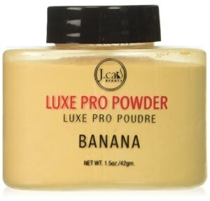 j.cat beauty luxe pro powder, 1.5 ounce - lpp101 banana