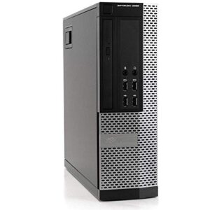 Dell Optiplex 9020 SFF Computer Desktop PC, Intel Core i5 Processor, 16 GB Ram, 1TB SSD, WiFi, Bluetooth 4.0, DVD-RW, Dual 19 inch LCD Monitors, Windows 10 Pro (Renewed)