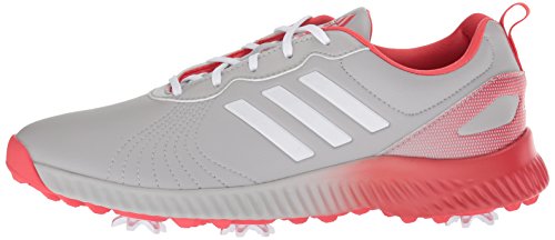 adidas Women's Response Bounce Golf Shoe, grey two ftwr white/real coral s, 8.5 Medium US