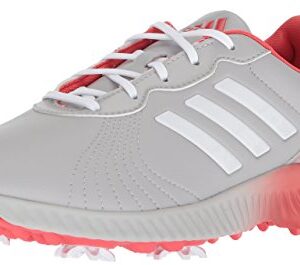 adidas Women's Response Bounce Golf Shoe, grey two ftwr white/real coral s, 8.5 Medium US