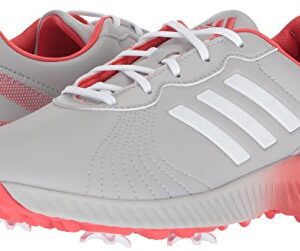 adidas Women's Response Bounce Golf Shoe, grey two ftwr white/real coral s, 8.5 Medium US